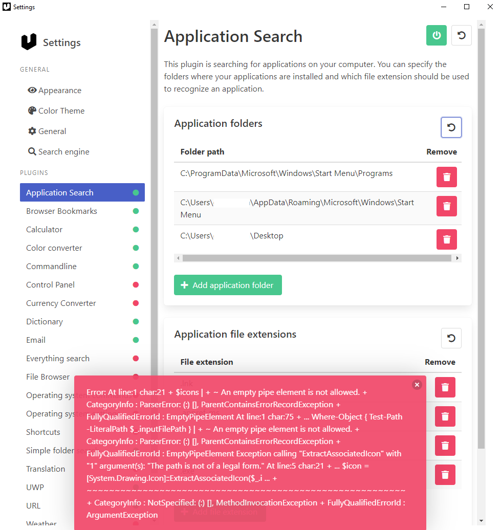 Application Search - Show native icons (ON) breaks searching for applications · Issue #958 ...