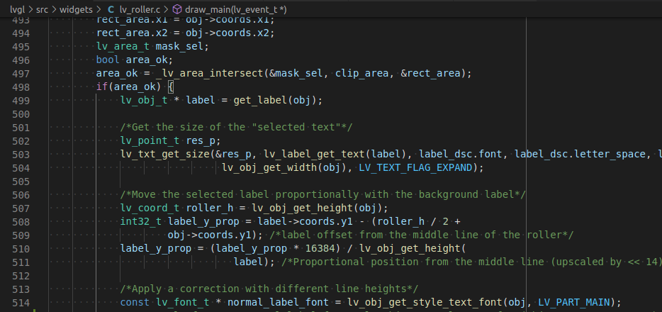 Roller with different font. · Issue #2340 · lvgl/lvgl · GitHub