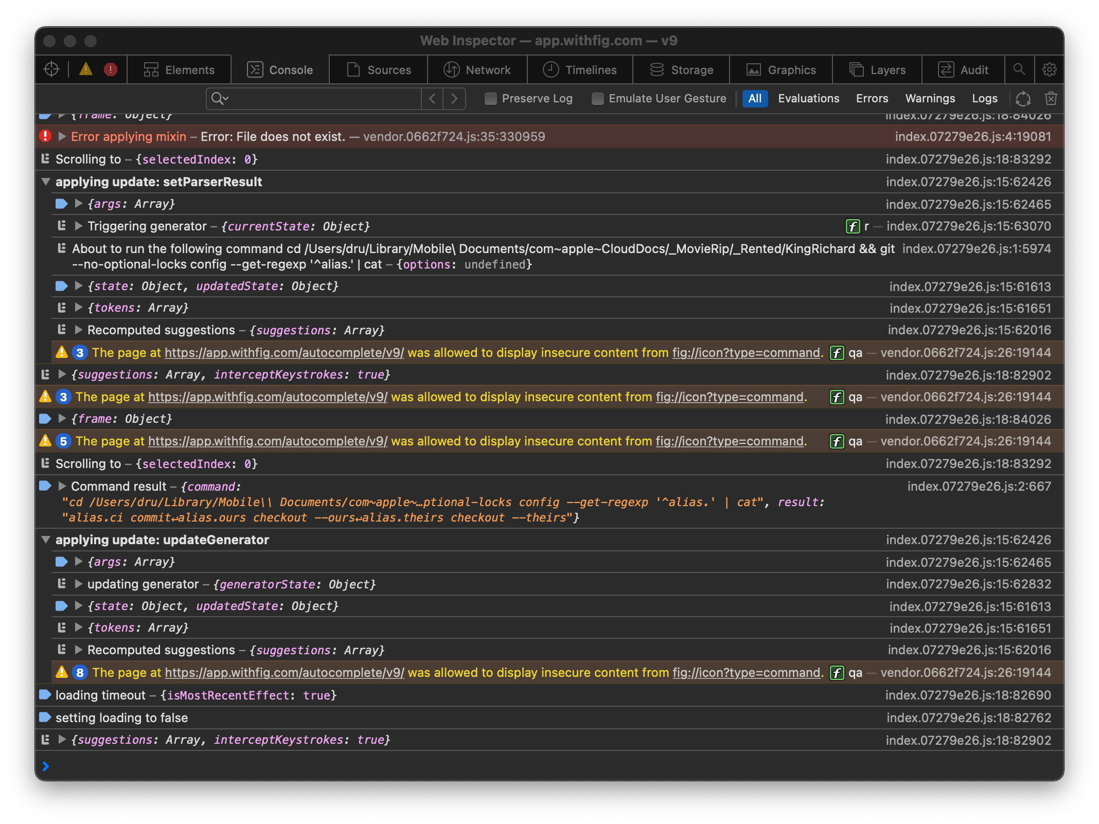 console.log does not support variadic arguments · Issue #1087 · withfig/fig · GitHub