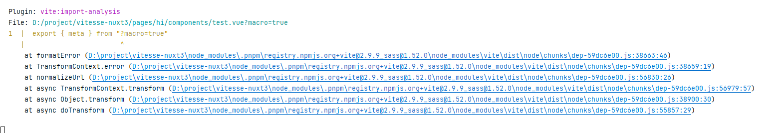 Issue with using ` ` in `~/pages` · Issue #13435 · nuxt/nuxt · GitHub
