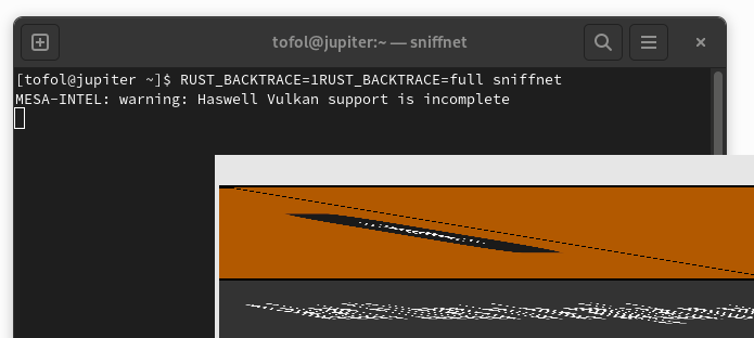 Mangled UI display · Issue #15 · GyulyVGC/sniffnet · GitHub