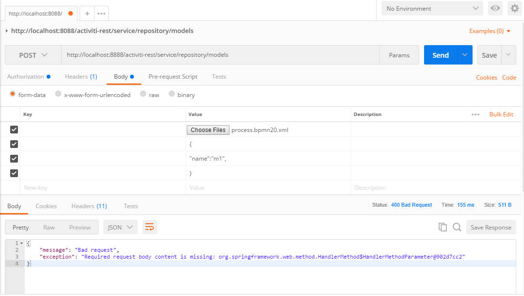 Postman Multipartform Data With Json