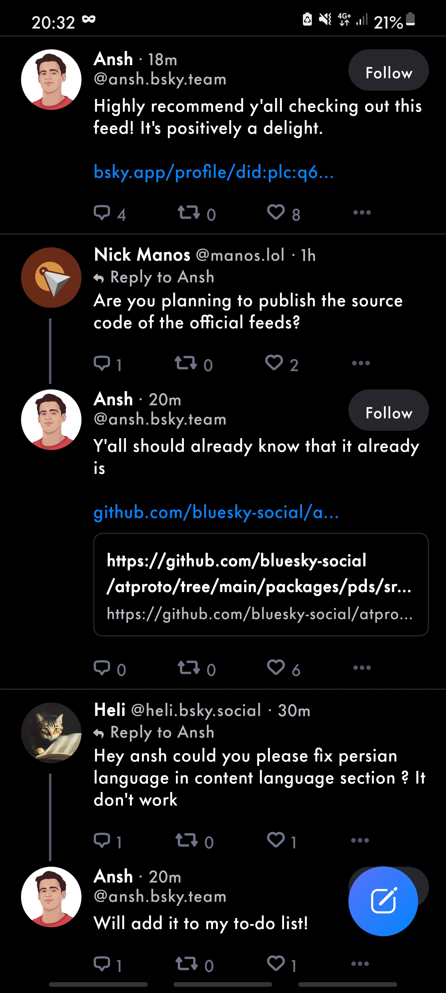 Android app should define a font stack · Issue #790 · bluesky-social/social-app · GitHub