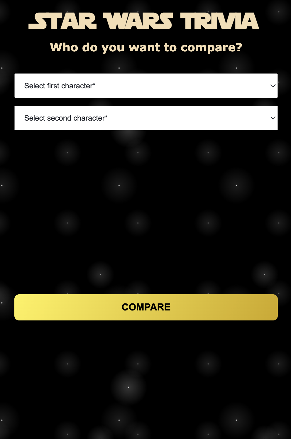 GitHub - blancaley/star-wars-characters: An app to compare Star Wars ...