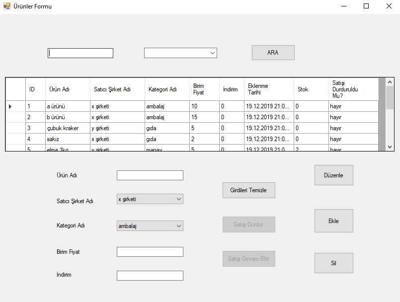 GitHub - EdaAltintas/MarketsAutomation: Windows Forms App