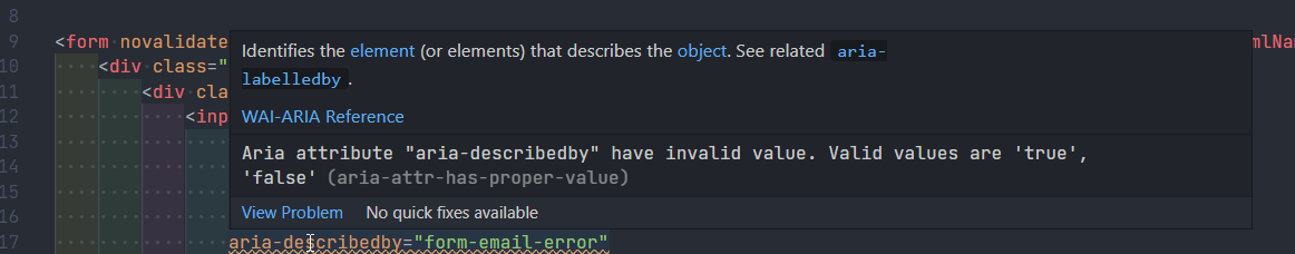 aria-describedby attribute warning · Issue #333 · SqrTT/prophet · GitHub