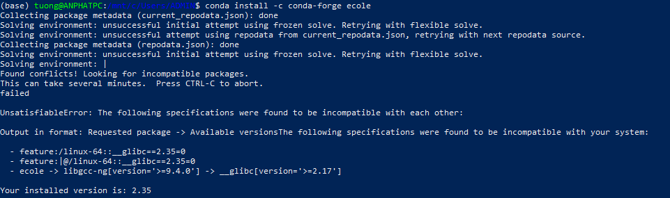 libgcc issue during installation · Issue #363 · ds4dm/ecole · GitHub