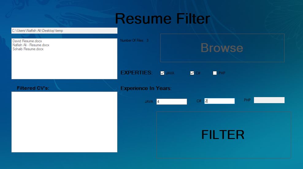 GitHub - Naifish/Resume-Filter: A basic application for resume ...