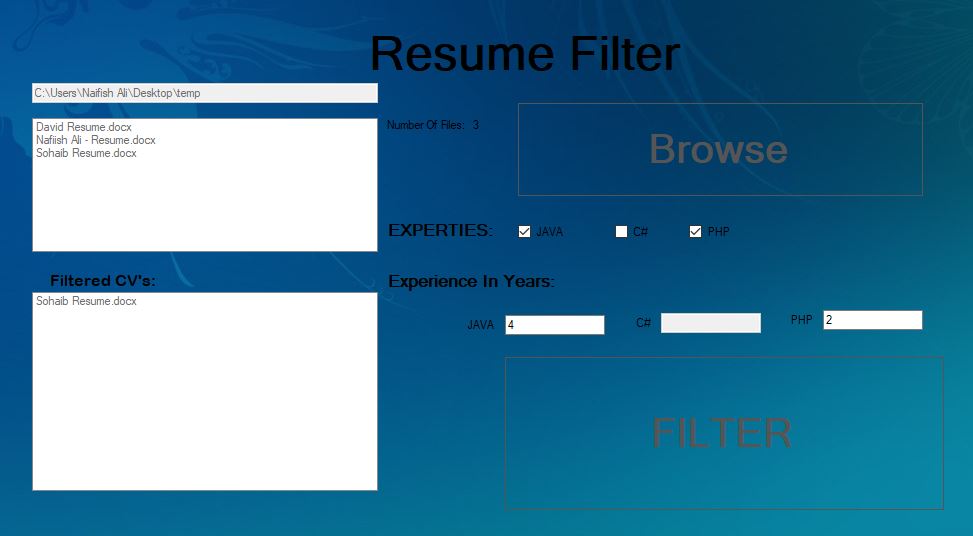 GitHub - Naifish/Resume-Filter: A basic application for resume ...