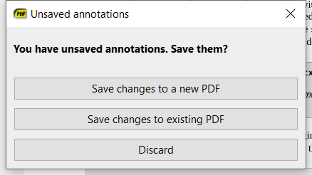 The "Unsaved annotations" modal doesn't have a cancel button · Issue #2596 · sumatrapdfreader ...