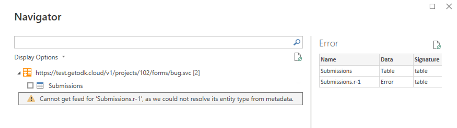 Entity type of repeats with hyphens cannot be resolved from metadata in OData feed · Issue #607 ...