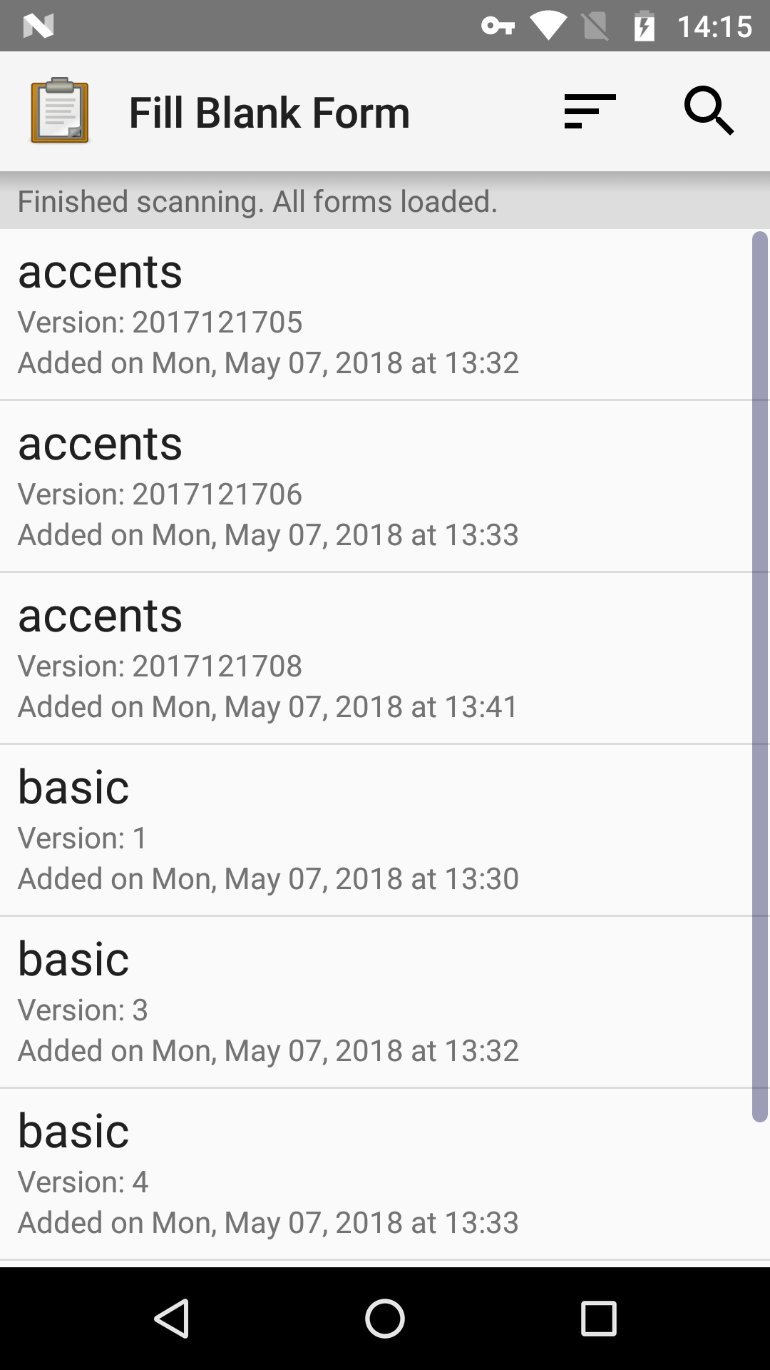 Show form version and form id when deleting blank forms · Issue #2173 · getodk/collect · GitHub