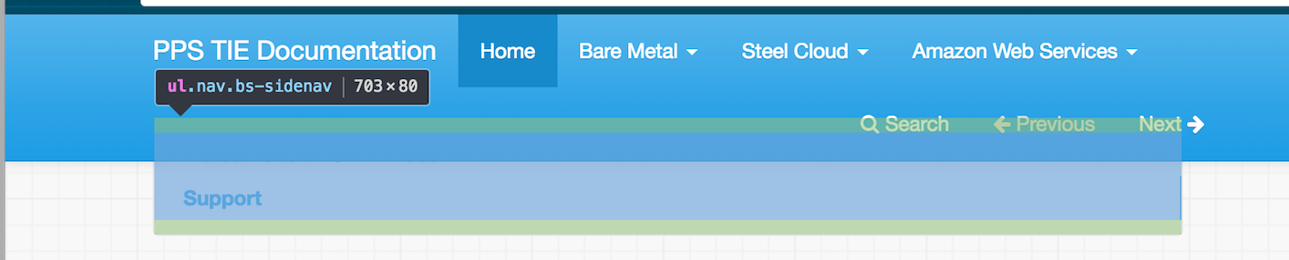 Horizontal bar overlaps with menu items on the left · Issue #716 · mkdocs/mkdocs · GitHub