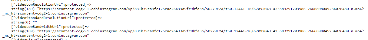 Cant get videoStandardResolutionUrl · Issue #514 · postaddictme/instagram-php-scraper · GitHub
