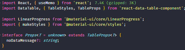 [Help- V7.0.0] generic type with default component · Issue #900 · jbetancur/react-data-table ...