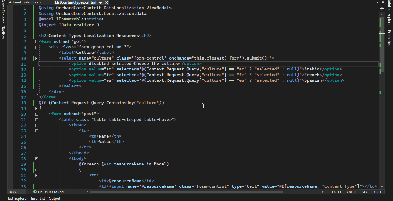 Data Localization by hishamco · Pull Request #4466 · OrchardCMS ...