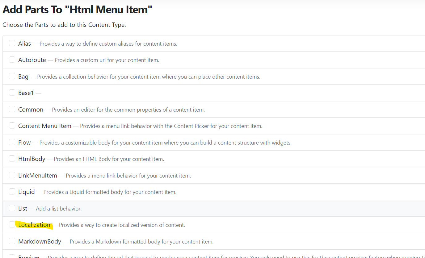 localization doesn't exist in content parts in Orchard Core · Issue #14479 · OrchardCMS ...