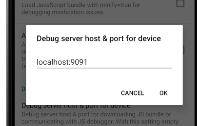 Debugging RN Apps with Custom Port throwing "Timeout while connecting to remote debugger ...