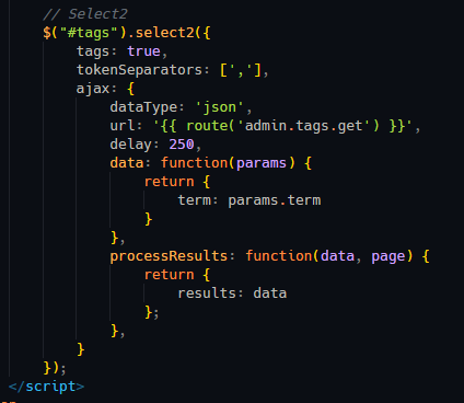 [QUESTION] How to fill data via ajax? · Issue #1136 · jeroennoten/Laravel-AdminLTE · GitHub