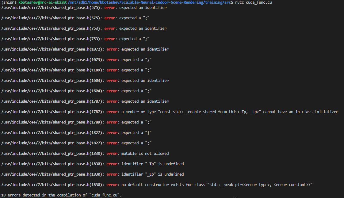 cuda_func.cu CUDA compilation issues · Issue #2 · XchaoWu/Scalable-Neural-Indoor-Scene-Rendering ...