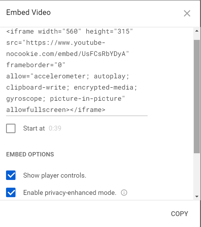 Allow youtube-nocookie.com for embedded youtube videos · Issue #503 · xoofx/markdig · GitHub