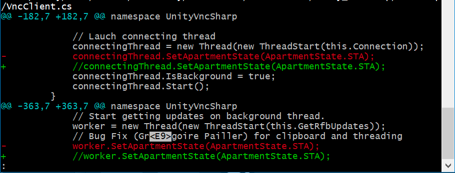 SetApartmentState InvalidOperationException · Issue #2 · cfloutier/Unity-VNC-Client · GitHub