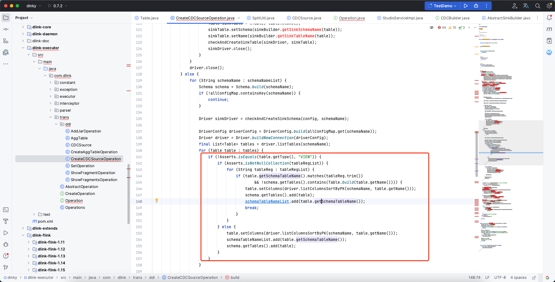 [Bug] 使用 CDCSOURCE 同步数据表时，如果来源表数据库名称带有"-"符号，则无法同步数据 · Issue #1911 · DataLinkDC/dinky · GitHub