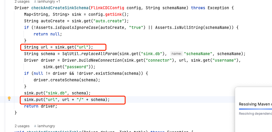 [Bug] 使用 CDCSOURCE 同步数据表时，如果存在多个 schema，JDBC 连接拼接错误 · Issue #1914 · DataLinkDC/dinky · GitHub