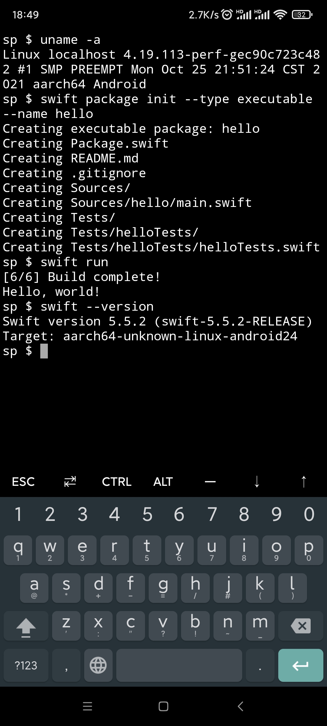 swift: some binaries do not work on Android 11 · Issue #6261 · termux ...