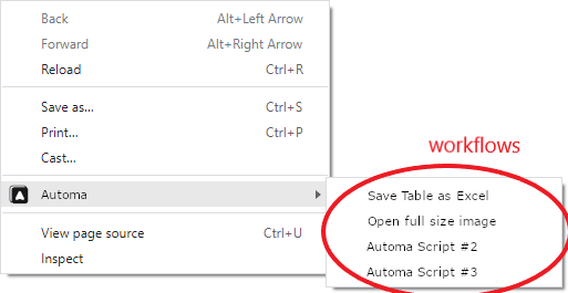 Support for trigger workflows from context menu · Issue #239 · AutomaApp/automa · GitHub