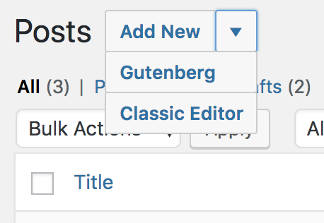 Allow choosing the preferred editor per user · Issue #9 · WordPress/classic-editor · GitHub