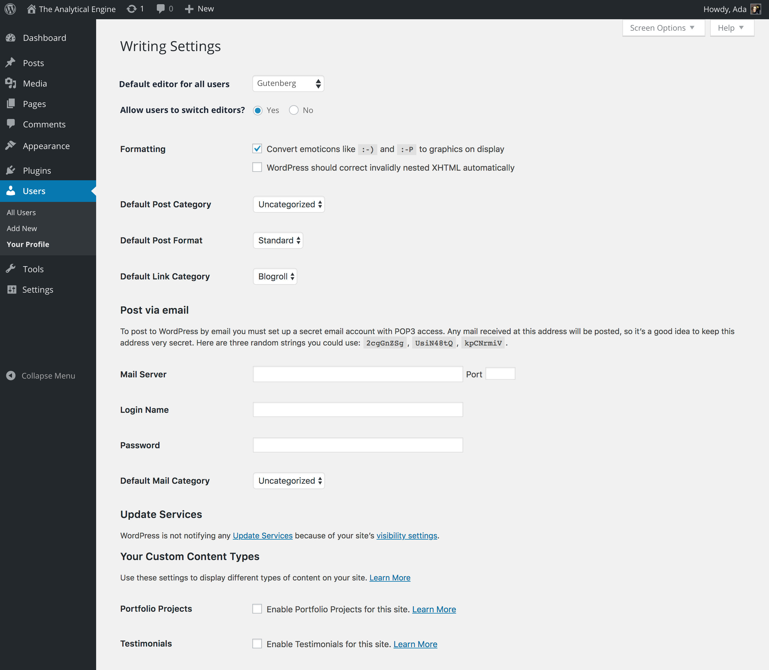 Allow choosing the preferred editor per user · Issue #9 · WordPress/classic-editor · GitHub