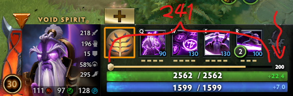 Abaddon casting Aphotic shield on an already shielded unit displays the ...