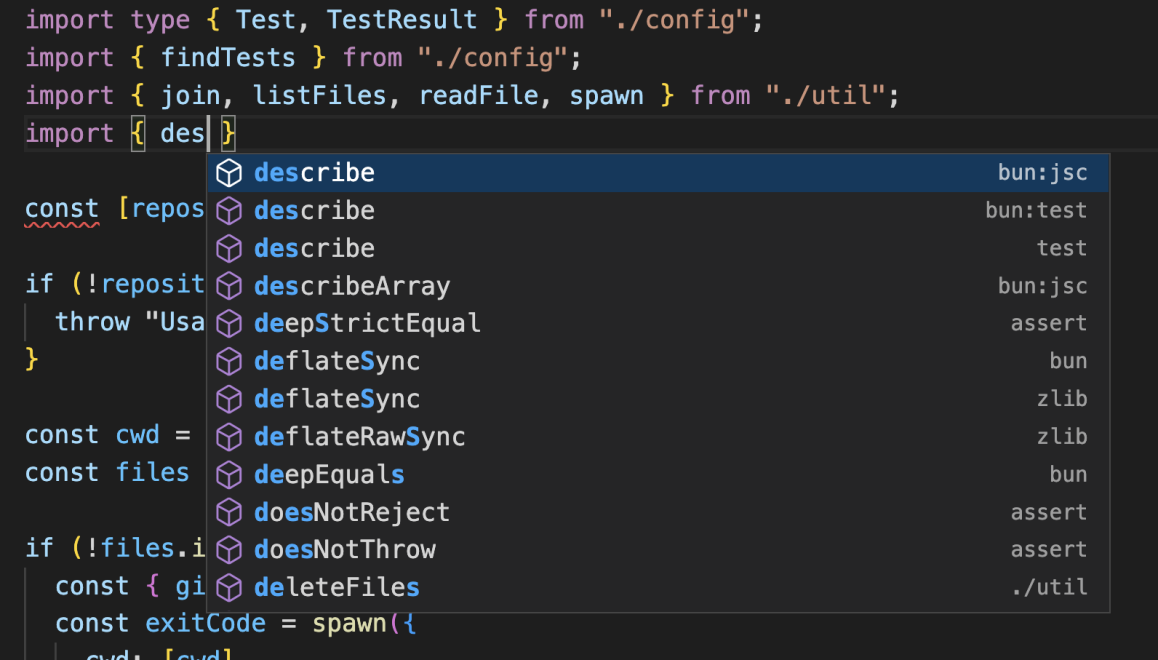 Rename `jsc:describe` · Issue #1784 · oven-sh/bun · GitHub