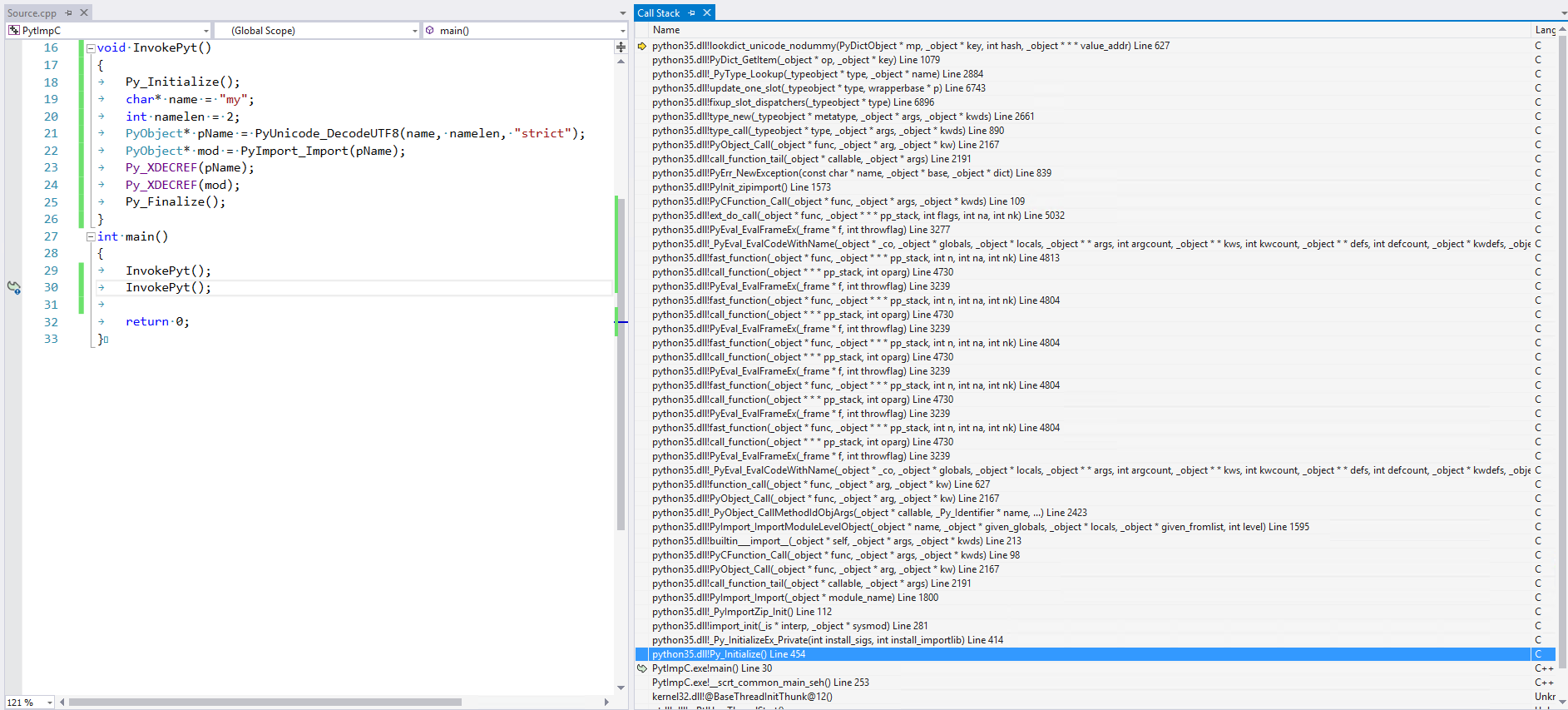 Cannot attach to running module. +question about embedding · Issue ...