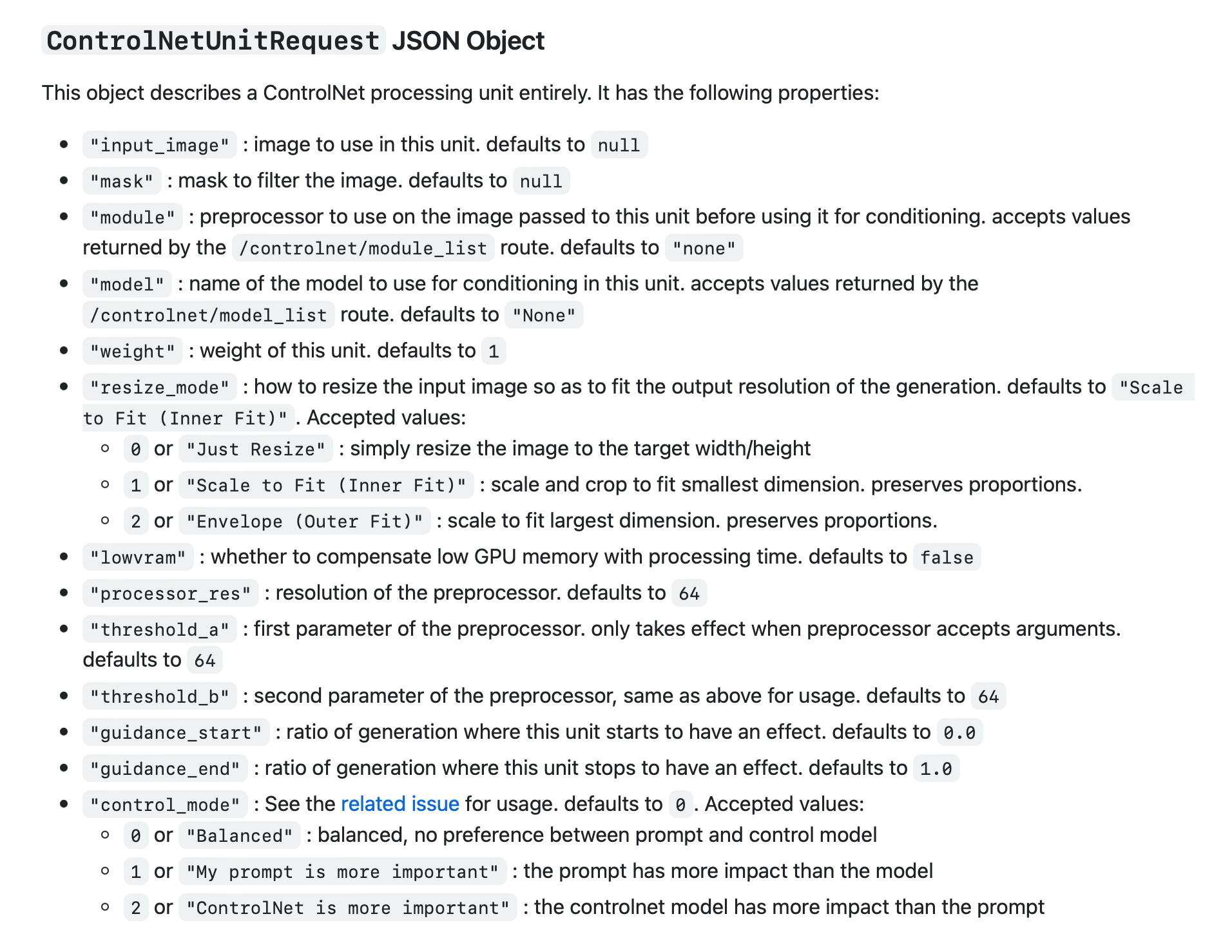 Where we can find more about API for different preprocessors? · Issue #1313 · Mikubill/sd-webui ...