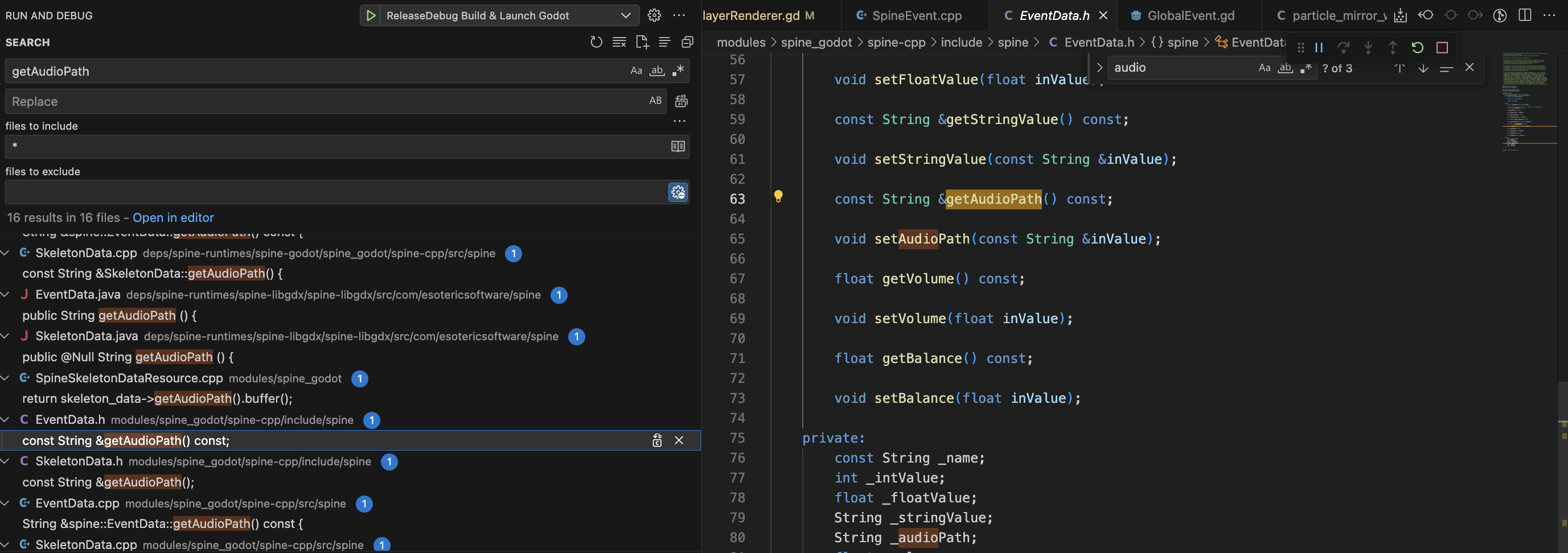 Godot Spineeventdata Class Missing Audiopath · Issue 2302 · Esotericsoftwarespine Runtimes
