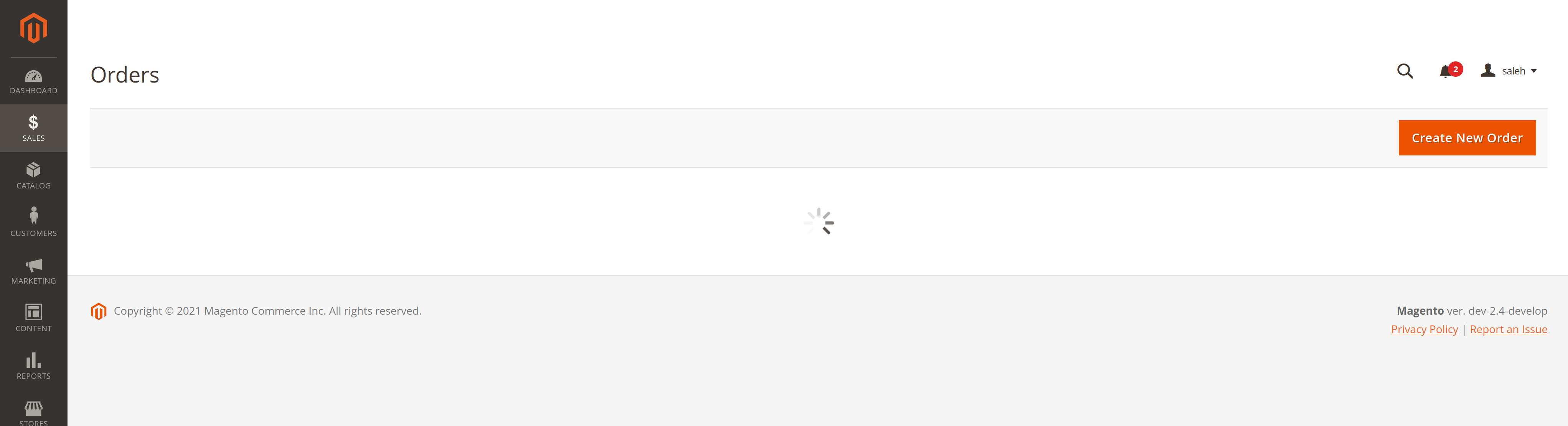admin | spinner keep loading forever in all areas · Issue #34476 · magento/magento2 · GitHub