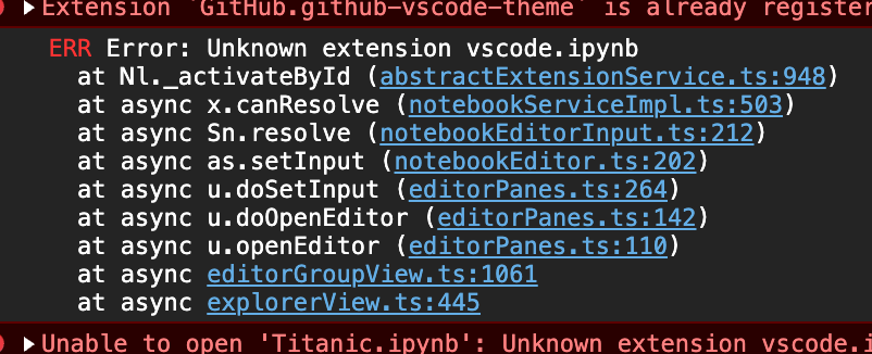 Extension Host Crashes Possibly When Opening Ipynb Files · Issue 4268