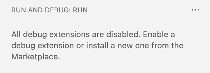 Show helpful message in Debug Welcome View if no debuggers are available · Issue #136450 ...