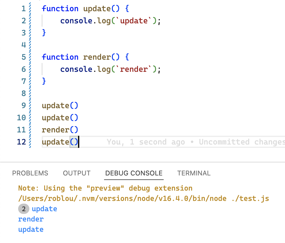 Debug Console Only Collapse Identical Lines When They Appear Consecutively · Issue 145250
