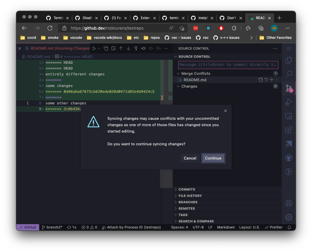 Disallow pull/sync when there are unresolved merge conflicts · Issue #146 · microsoft/vscode ...