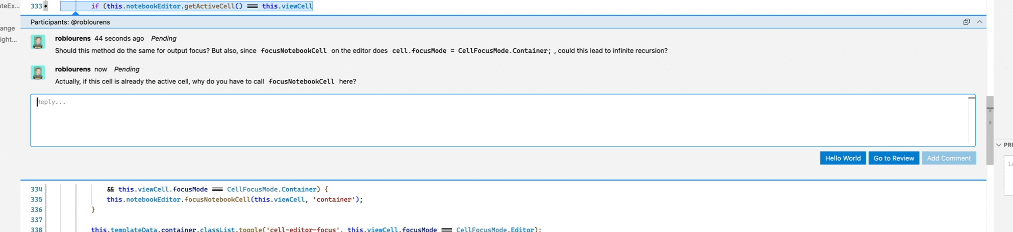 Reply comment is initialized with the last comment's text · Issue ...