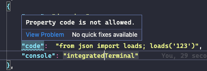 "code" is not listed as a supported launch config property · Issue #5344 · microsoft/vscode-docs ...