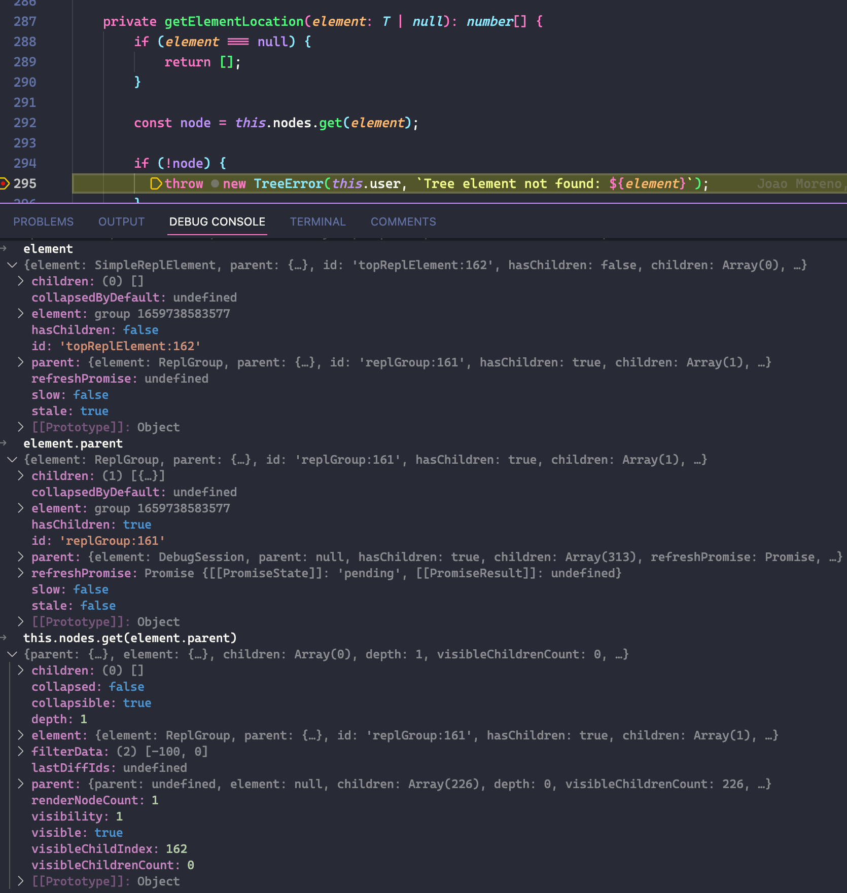 Debugger console broken, freezes and becomes unusable until reload ...