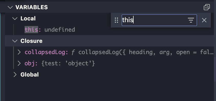 Search in run and debug for variables · Issue #169648 · microsoft/vscode · GitHub
