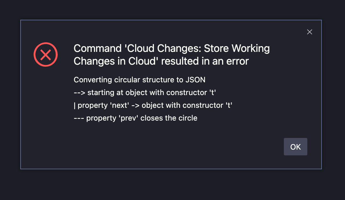 Storing big edit session crashed window · Issue #162462 · microsoft/vscode · GitHub