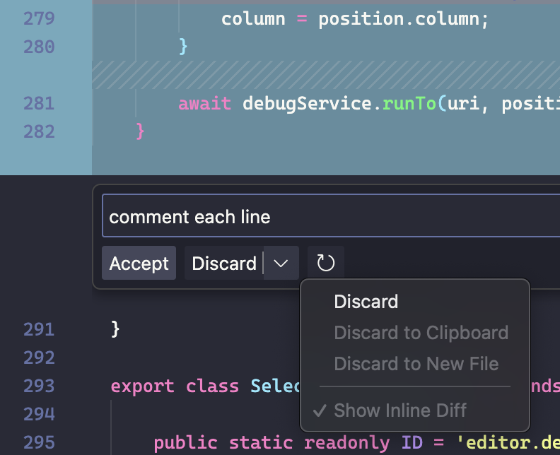Discard dropdown options are disabled after switching editors · Issue #283 · microsoft/vscode ...