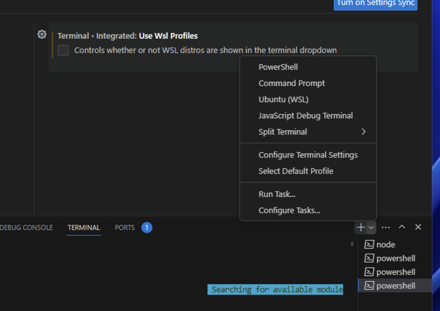 useWslProfiles is not respected until I create a new terminal · Issue #188985 · microsoft/vscode ...