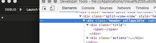 Debug viewlet section headers are blank · Issue #28650 · microsoft/vscode · GitHub